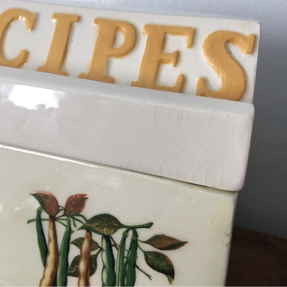 tayee | Kitchen | Vintage Ceramic Recipe Box Recipe Cards | Poshmark